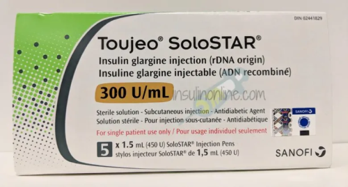 Insulin Toujeo Solo Star Pen 300iu 1.5ml x 5 - Refrigerated | Prescrip
